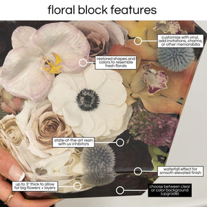 Beautiful Bouquet Preserved in 24" Coffee Table - dbandrea