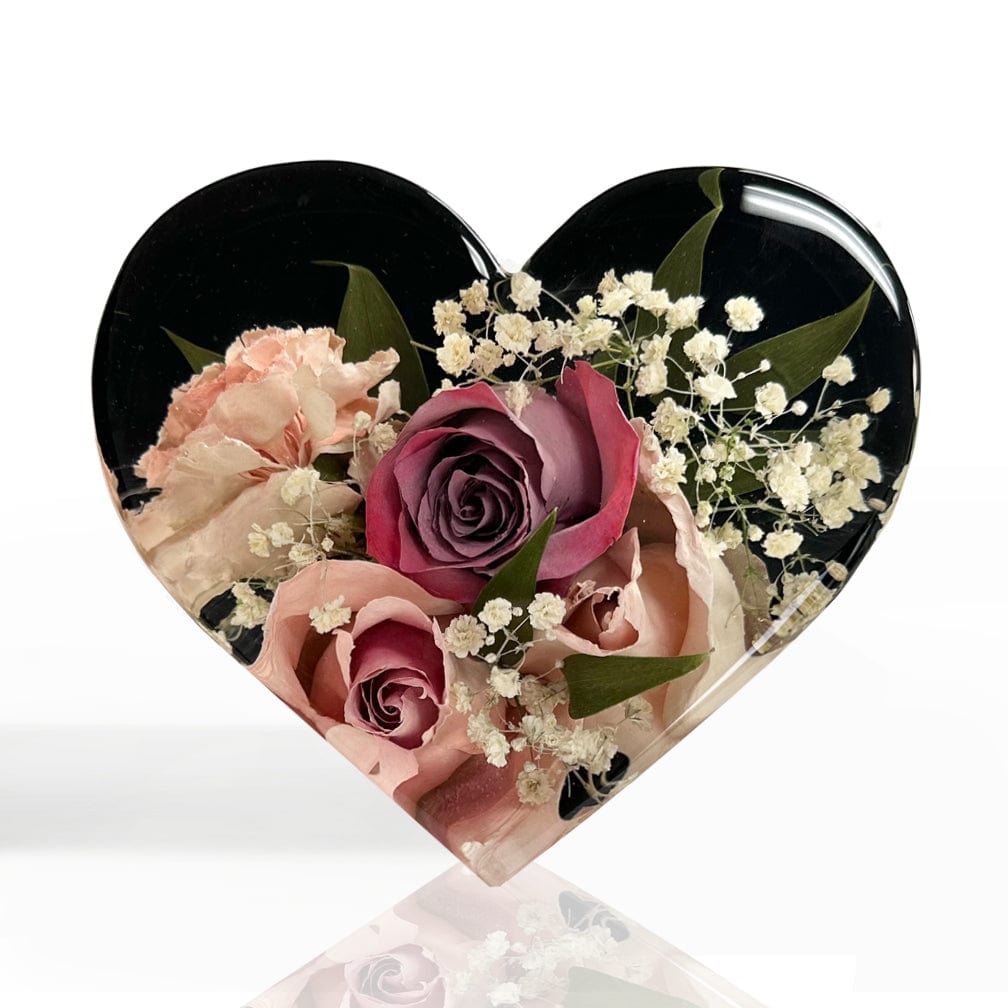 Eternalize Your Bouquet In Resin 8" Upright Heart - dbandrea